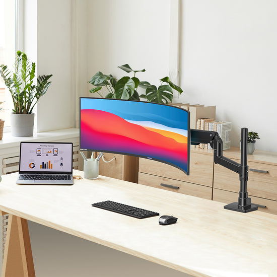 BEWISER Heavy Duty Monitor Arm Ultrawide Monitor Mount for 34-57 inche